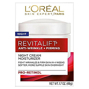 L'Oreal Paris RevitaLift Anti-Wrinkle Firming Night Cream, 1.7 Ounces Single pack