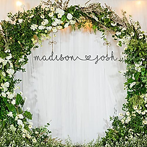 ROCC RUSTED ORANGE CRAFTWORKS CO. I Heart You 36" Wedding Decorations for Reception Personalized Metal Name Sign Wedding Reception Decorations Mr and Mrs Sign Wedding Present Personalized Metal Signs