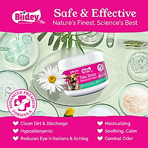 Biidey Pet Odor Stain Laundry Sheets and Eye Care Bundle - Laundry Detergent Sheets, Pet Hair Odor Eliminator Stain Remover, Dog Cat Eye Wash Wipes Tear Stain Remover