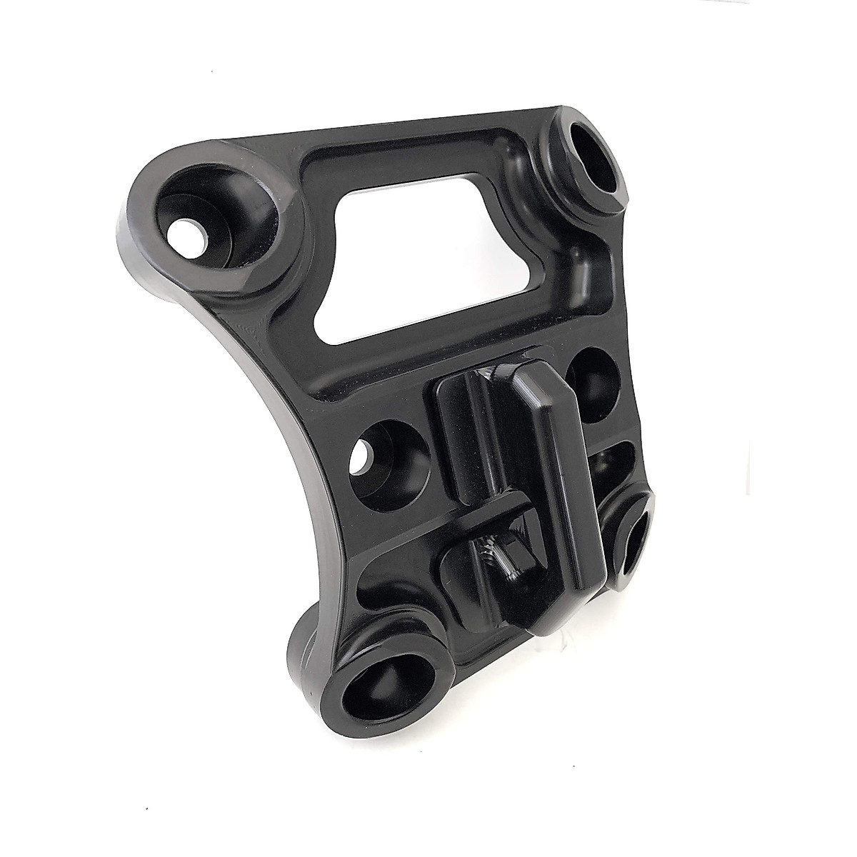 Aftermarket parts compatible with Can-Am Maverick X3 X DS RS Turbo R Heavy Duty Aluminum Rear Plate Radius Rod (Black With Black Tow Hook)