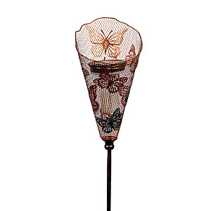 Elfengarden Solar Outdoor Lights, Butterfly Solar Lights Outdoor Waterproof,Warm White Led Metal Solar Garden Lights,Yard Porch Backyard Garden Decor Landscape Lighting