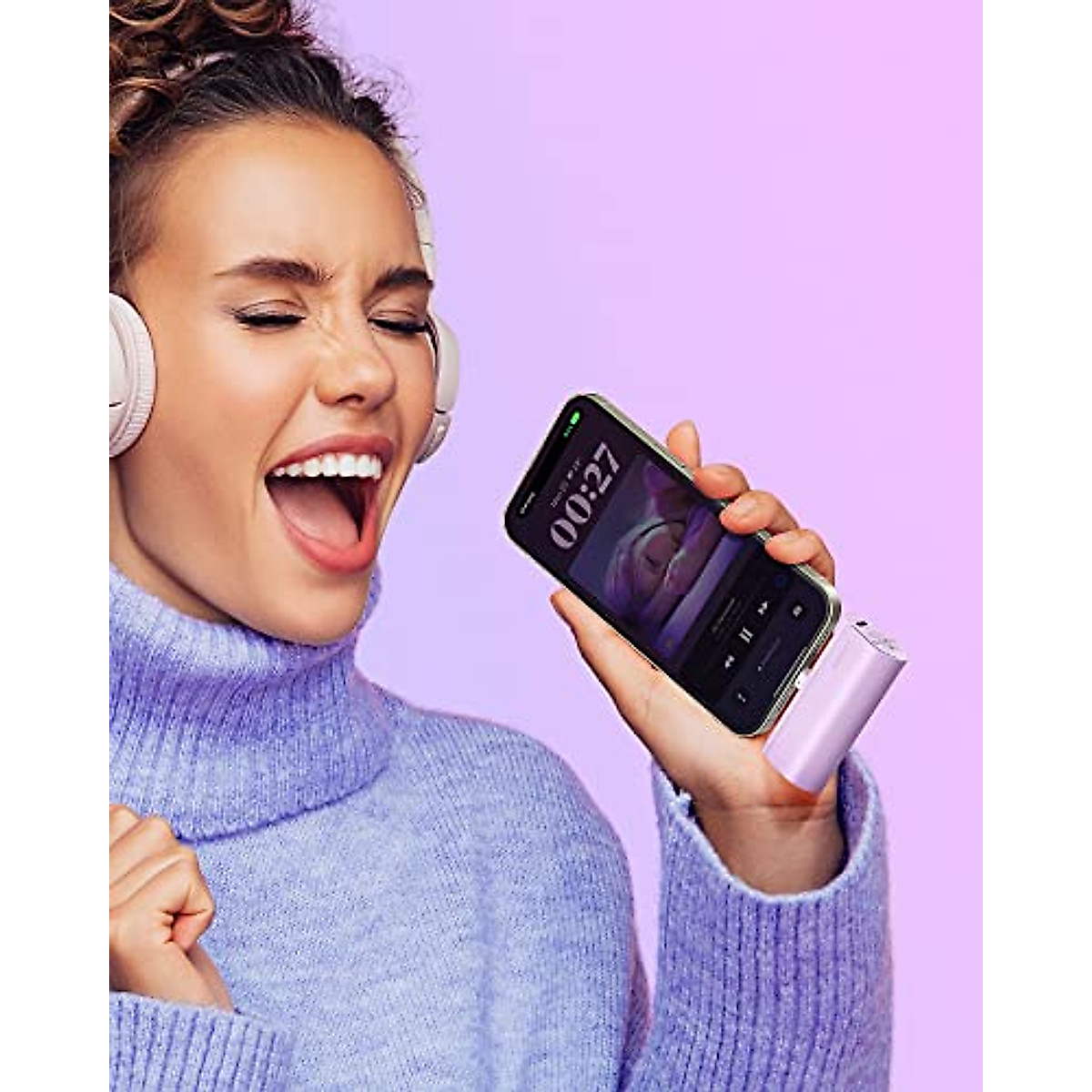 VEGER Mini Portable Charger for iPhone, 5000mAh 20W PD Fast Charging Battery Pack, Cordless Portable External Backup Charger Compatibel with iPhone 14, 13, 12, Airpods