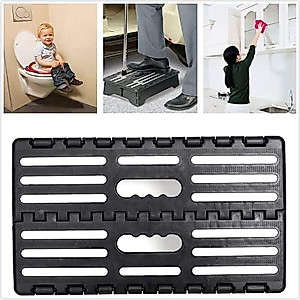 Portable Folding Step Stool, 5 inch Lightweight Anti-Skid Stepping Stool, Non-Slip Textured Grip Surface for Adults Seniors at Home, Kitchen, Bathroom, Bedroom, Closet, Holds Up to 300 Pounds