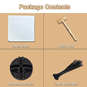 kathson Plastic Small Pet Playpen,Portable Bunny Pen,13.8" X 13.8" Rabbit Cage DIY Metal Enclosure Yard Outdoor & Indoor Fence for Cat Guinea Pig Hedgehogs Kitten Rat(12 Panels)