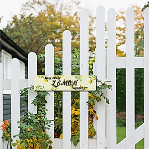 CREATCABIN Lemon Tin Sign Metal Fresh Fruit Easy Peasy Lemon Squeezy Retro Vintage Funny Wall Art Mural Hanging Iron Painting for Home Garden Bar Pub Kitchen Living Room Office Plaque 16x4inch