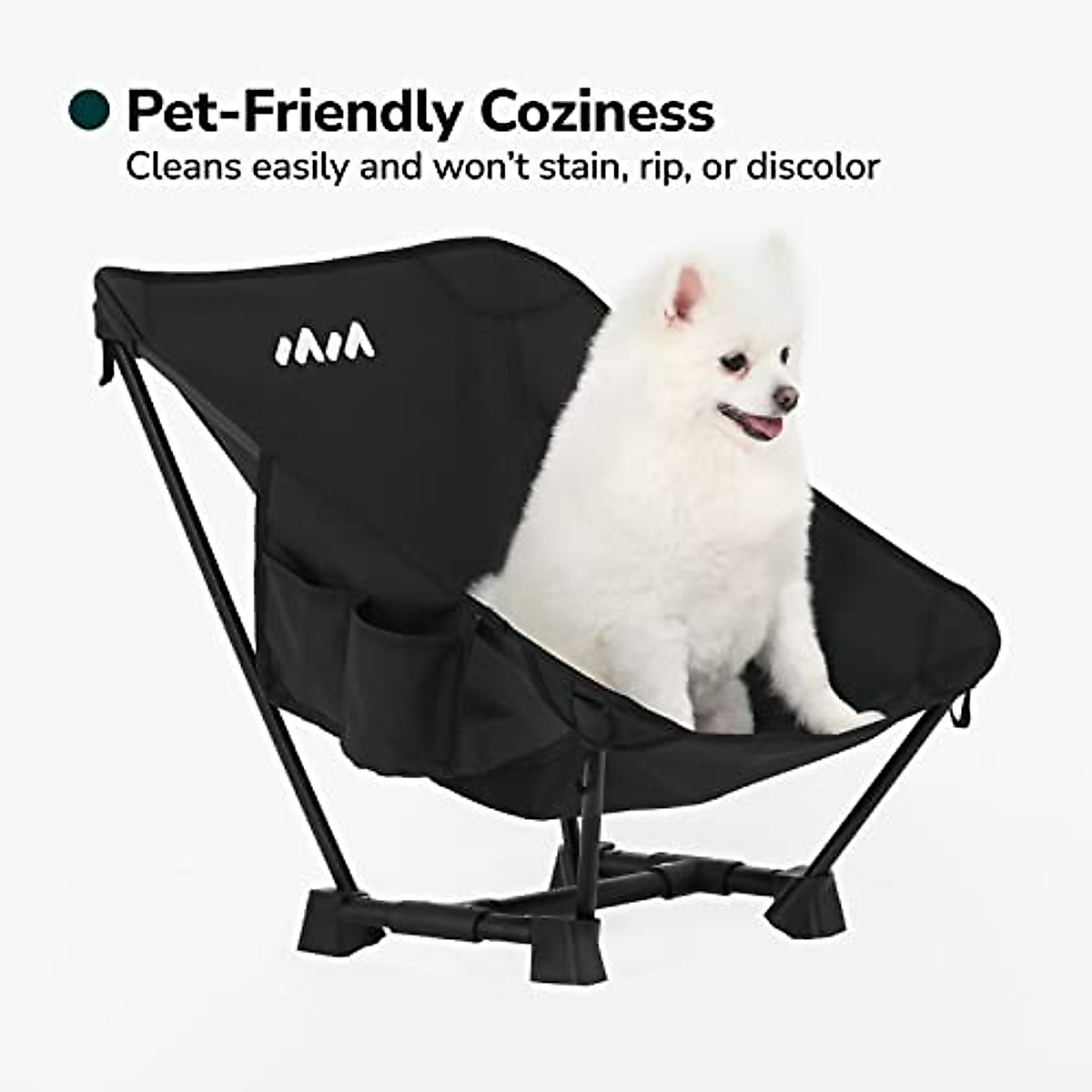 Mission Mountain S4 Camping Chair, Adjustable Folding Chair with 3 Height Settings, Lightweight, Durable Outdoor Camp Chair with Side Pockets