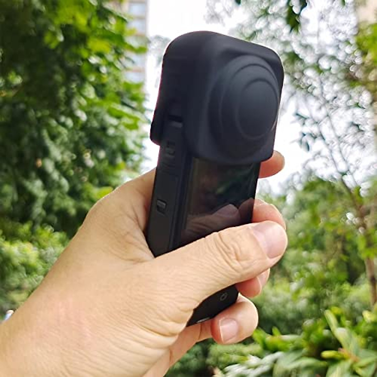For Insta360 One X2/X3 Anti-Scratch Camera Original Lens Cover Silicone Case for Insta360 One X2/X3 Action Anti-Scratch Camera Accessories Grey (Insta360 One X2/X3, Grey, 549849843) 67)