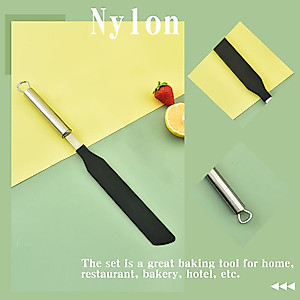 DOITOOL Crepe Spreader and Spatula Set, 2Pcs Stainless Steel Crepe Spreader Tool T Shape Crepe Maker Spreading Tool for Bakery