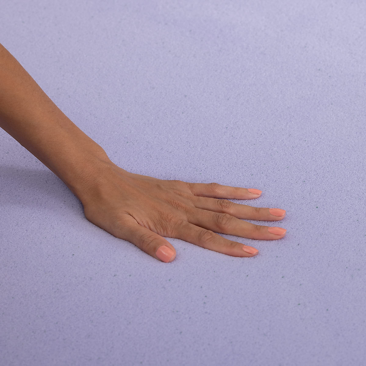 BEAUTYREST, Lavender Colored, Aloe Gel Bead, Pressure Relieving Memory Foam Mattress Topper, 4 inch, California King