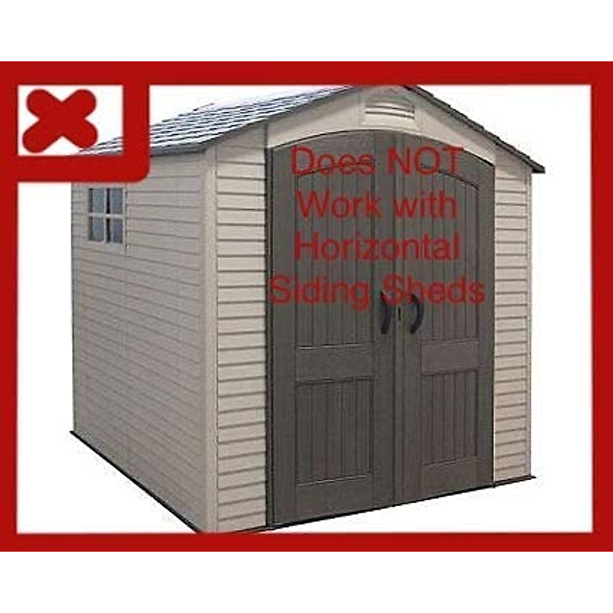 Tool Hook for Lifetime Shed—Does NOT Fit All Sheds, Please REVIEW Description for Compatible Models Before Purchase! (Does NOT Work on Any Sheds with Horizontal Siding) (Pack of 5 Hooks)