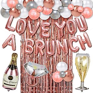 Brunch Party Decorations Birthday Brunch Decorations Bridal Shower Brunch Decorations Valentines Brunch Love You A Brunch Balloons Banner Bachelorette Party Decorations Decor