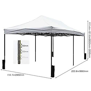 Pop Up Canopy 10x20 pop up Canopy Tent Folding Protable Ez up Canopy Party Tent Sun Shade Wedding Instant Better Air Circulation Outdoor Gazebo with Backpack Bag