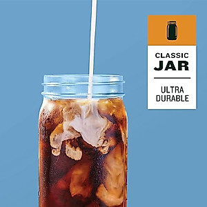 County Line Kitchen Glass Cold Brew Coffee Maker with Lid - Wide Mouth, 2 Quart (64 oz) - Heavy Duty, Leak Proof - Sun & Iced Tea Pitcher, Cold Brew Coffee, Breast Milk Storage, Water - Gray