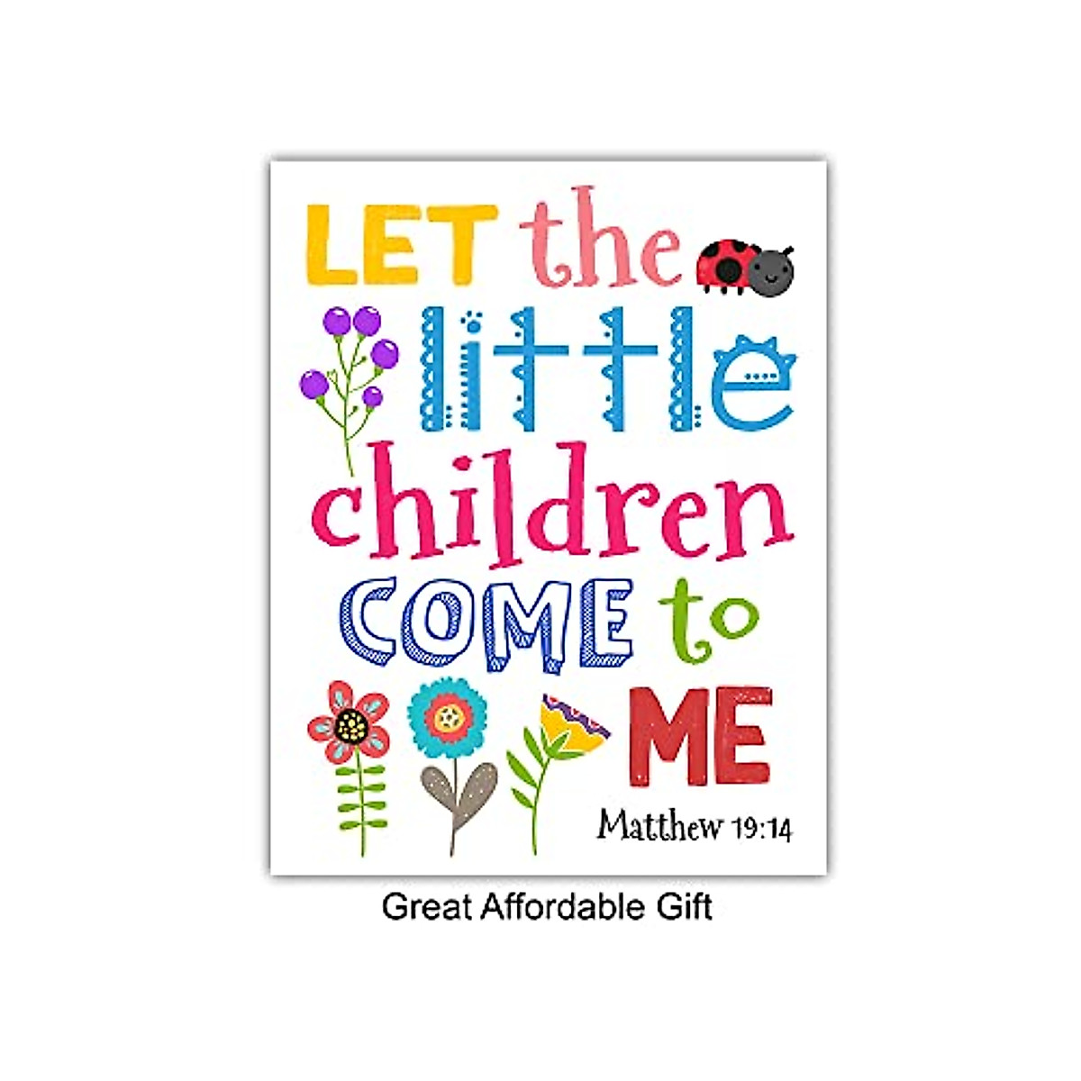 Bible Verse Wall Art - Scripture Wall Art - Christian Wall Art for Kids, Boys, Girls Bedroom - Religious Gifts for Kids - Aesthetic Wall Collage Kit - God Wall Decor - Positive Inspirational Quotes