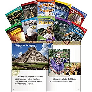 Teacher Created Materials - TIME for Kids Informational Text (Spanish) Set 1 - 10 Book Set - Grade 2 - Guided Reading Level I - M