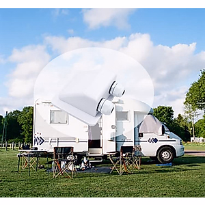 Witproton Waterproof Double Cable Entry Gland,UV Resistance Dual Cable Entry Housing for Rv, Boat,Camper (with 2 Cable Glands)