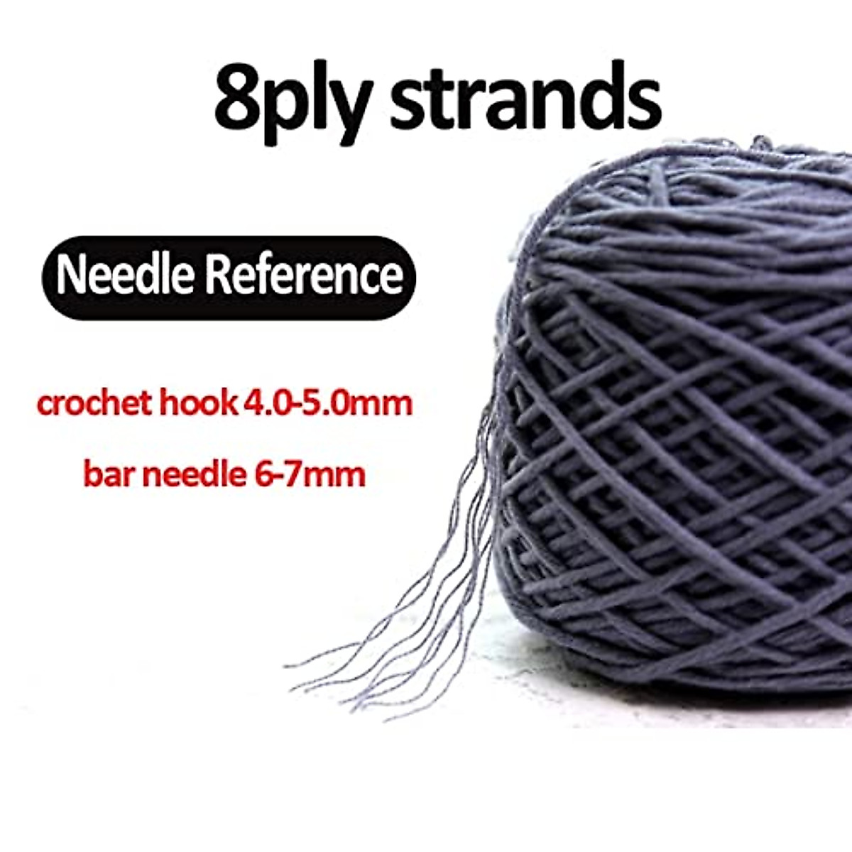 8ply Strands tufting Yarn for tufting Gun Rugs,100m Crocheting Fancy Chunky Cotton ployester Mixed Knitting Yarn,100g Multiple Color Knitting Thread Poke Embroidery Yarn,6 Rolls Set,Customized Color