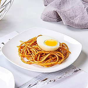 Dishes Plates Ceramic Dinner Plate Set 8 Inch 10 Inch Dishes Set for Salad Pasta Dessert Plates and Appetizer Microwave Oven Dishwasher Safe (Set of 4,6,10) Home dining plate ( Color : C , Size : 6.5I