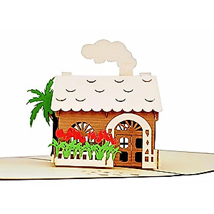 iGifts And Cards Fun Housewarming 3D Pop Up Greeting Card - New House Pop Up Card, Happy Moving Gift, Welcome Home Card, Congratulations On Your Housiversary, Realtor Thank You, Bienvenidos A Mi Casa