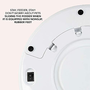 Arf Pets Automatic Pet Feeder, 5 Meal Food Dispenser for Dogs, Cats & Small Animals w/Programmable Timer, Dishwasher-Safe Tray Feeds Wet or Dry Food - (Serves 4 Meals Per Day) Adopter Included