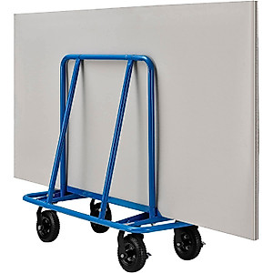 Global Industrial Sheet Rock Drywall Cart 8" No Flat Wheels 2400 Lb. Capacity, 47-1/2"L x 21-1/2"W x 46-1/4"H