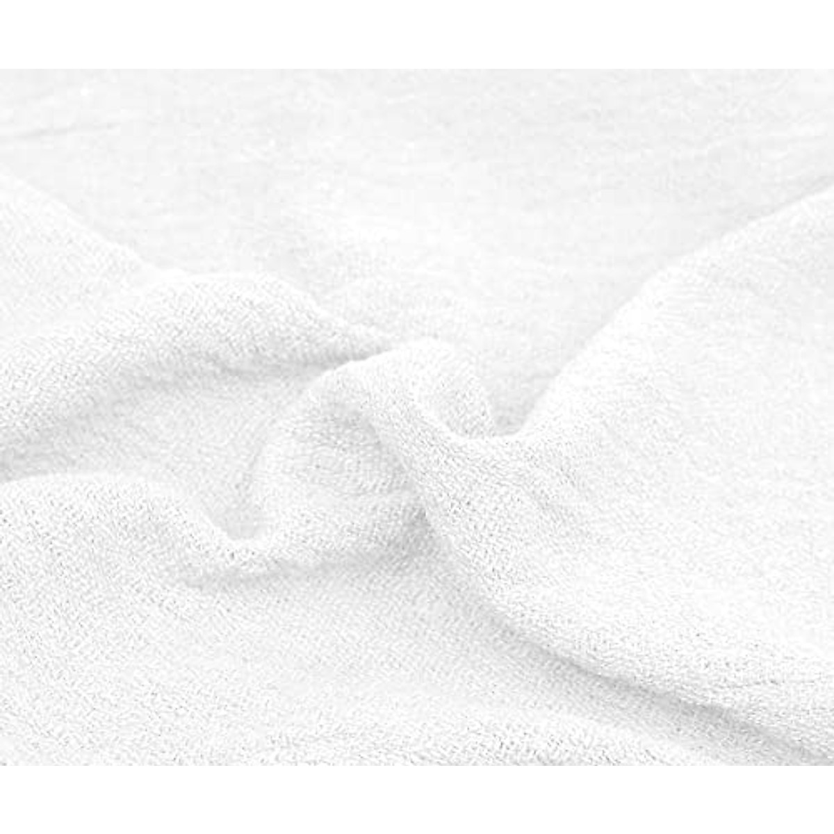 STF Linen Cotton Shop Towels White – (Pack of 150) Size 14x14 Inches Cleaning Rags – Absorbent Shop Rags and Multipurpose Cleaning Towels for Automobiles, Industries, Garage and Homes