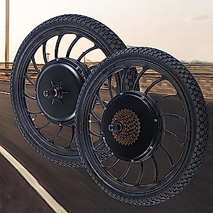 SAHUANIYE 48V 1000W Electric Bicycle Conversion Kit, 20 Inch Front Motoriz Integral Motor Wheel,E-Bike Conversion Kit,Electric Bicycle Motor Kit,0-40km/H High Speed Cycling Hub Motor Kits (Front)