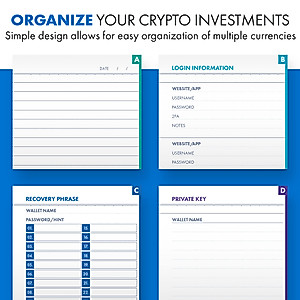 Storium Crypto Seed Phrase Storage Notebook - Waterproof Stone Paper Book - Keep Your Cryptocurrency Recovery Phrase Password Safe & Secure - Cold Storage Wallet Backup Journal - Pocket Size 2-Pack