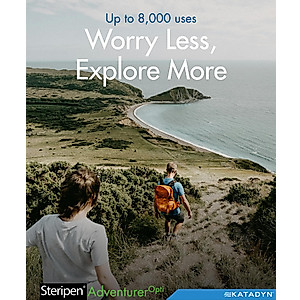 SteriPEN Adventurer Opti UV Personal Water Purifier for Camping, Backpacking, Emergency Preparedness and Travel