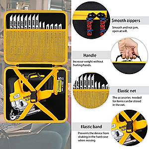 Khanka Hard Storage Case Replacement for DEWALT 20V MAX XR Jig Saw DCS334B / DCS335B, Case only