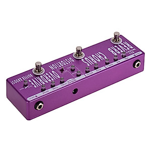 MOSKYAudio Multi-functional Guitar Effect Pedal with 6 Effects Pedal in 1 Unit Buffer + Booster + Overdrive + Distortion + Chorus + Reverb Effects (RC5)