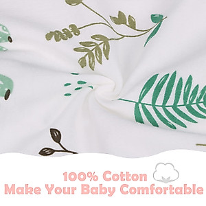 2 Pack Transition Swaddle with 2 Way Zipper, 2 in 1 Arms in/Out Transitional Arms Up Swaddle, 100% Cotton Newborn Swaddle Zipper Swaddles Baby Swaddling Sack Sleeping Sack 3-6 Months, Flamingo & Bear