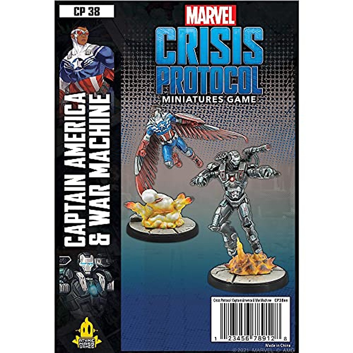 Marvel Crisis Protocol Captain America and War Machine CHARACTER PACK | Miniatures Battle Game | Strategy Game for Adults | Ages 14+ | 2 Players | Avg. Playtime 90 Mins | Made by Atomic Mass Games