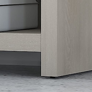 Bush Business Furniture Echo Bookcase Desk, 56W, Gray Sand