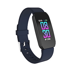 Itech Active Smartwatch Fitness Tracker, Heart Rate, Step Counter, Sleep Monitor, Notifications, Waterproof for Men, Compatible with iPhone and Android