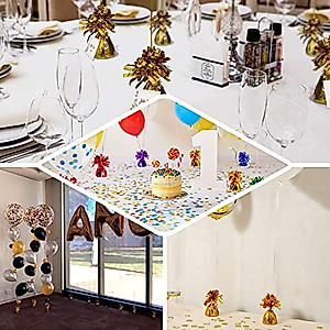 Efavormart 6 Pack - 5" Metallic Gold Foil Balloon Weights for Birthday, Helium Balloon Weights for Wedding, Party, Table, Centerpiece Decorations