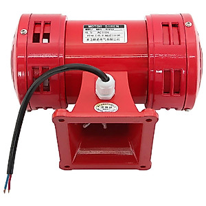 YaeCCC Air Raid Siren,110V Siren Alarm 150db 60HZ,Industry Electric Motor Driven Siren,Super Loud Siren Alarm for Home and Outdoor Siren