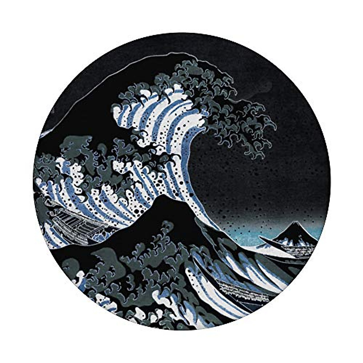 Famous Vintage Japanese Art "The Great Wave" Remix Stylish PopSockets PopGrip: Swappable Grip for Phones & Tablets