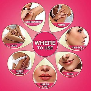 VEET Sugar Wax Hair Remover - Perfect for First Time Waxers - Contains 12 Fabric Strips & 1 Spatula with a Temperature Indicator 8.45 Ounce (Pack of 1)