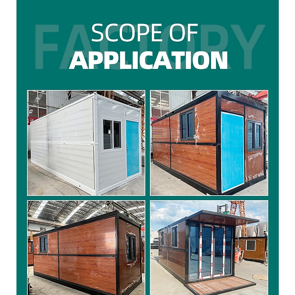 18㎡ Portable prefabricated Container Folding House | Customizable, Expandable, Movable, Stackable | Modular Container Folding Small House is Suitable for Hotels, Shops, Warehouses, Outdoors, etc.