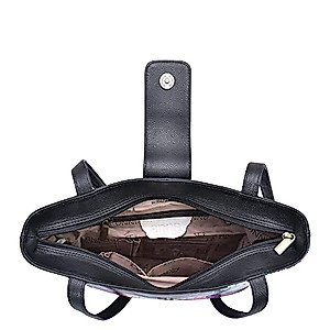 Anna by Anuschka Medium Tote, Magical Wings Black