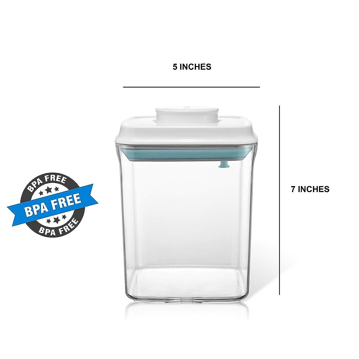 Cozey Daily Airtight Food Storage Container Formula Container Formula Dispenser with Spoon BPA-Free Milk Powder Container for Home Travel 1500ML / 1.5 Qt, No Scraper Design