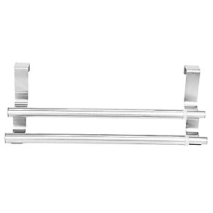 Fybida Towel Rack Over Door Over Door Towel Rack 26×13×3 Double Layers Stainless Steel Telescopic Towel Rack Hanger Bathroom Kitchen