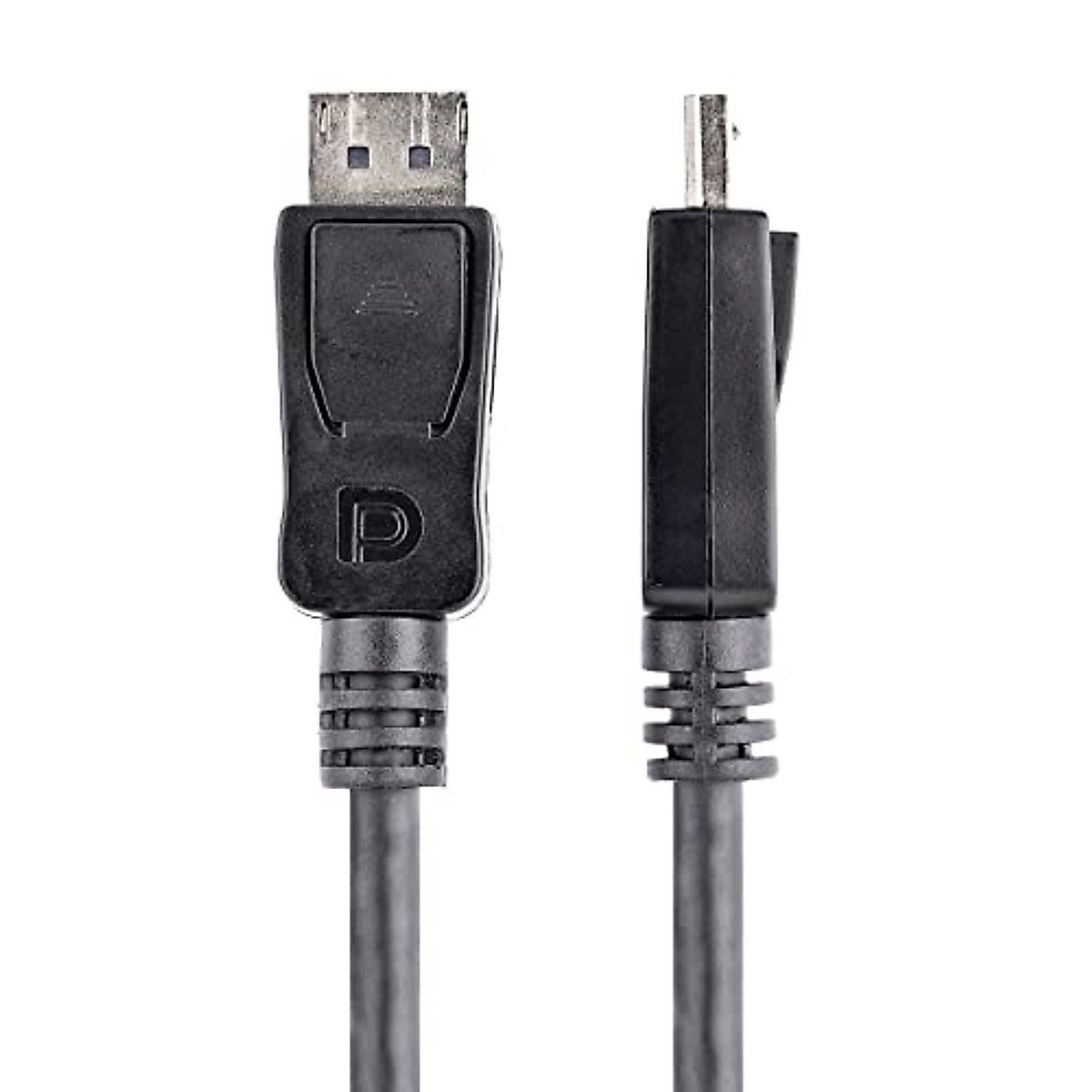 StarTech.com 10 ft DisplayPort 1.2 Cable with Latches - 4K x 2K (4096 x 2160) @ 60Hz - DPCP & HDCP - Male to Male DP Video Monitor Cable (DISPLPORT10L),Black