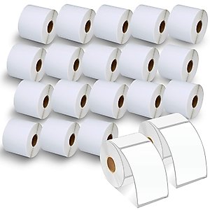 BETCKEY - Compatible DYMO 30256 (2-5/16" x 4") Shipping Labels, Strong Permanent Adhesive & Perforated, Compatible with DYMO Labelwriter 450, 4XL, Rollo & Zebra Desktop Printers [20 Rolls/6000 Labels]