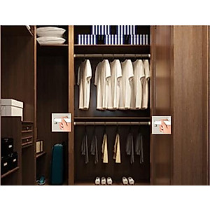 LAPXSNZD Oval Closet Rod End Supports Flanges Socket for 18x35mm Rods Pack of 20