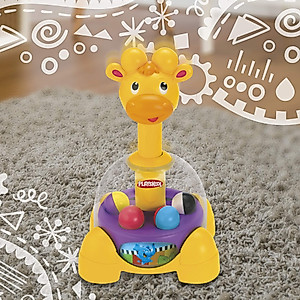 Playskool Giraffalaff Tumble Top Spinning and Popping Cause and Effect Toy for Babies and Toddlers 1 Year and Up (Amazon Exclusive)