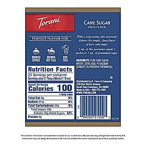 Torani Syrup, Cane Sugar Sweetener, 25.4 Ounces (Pack of 4)