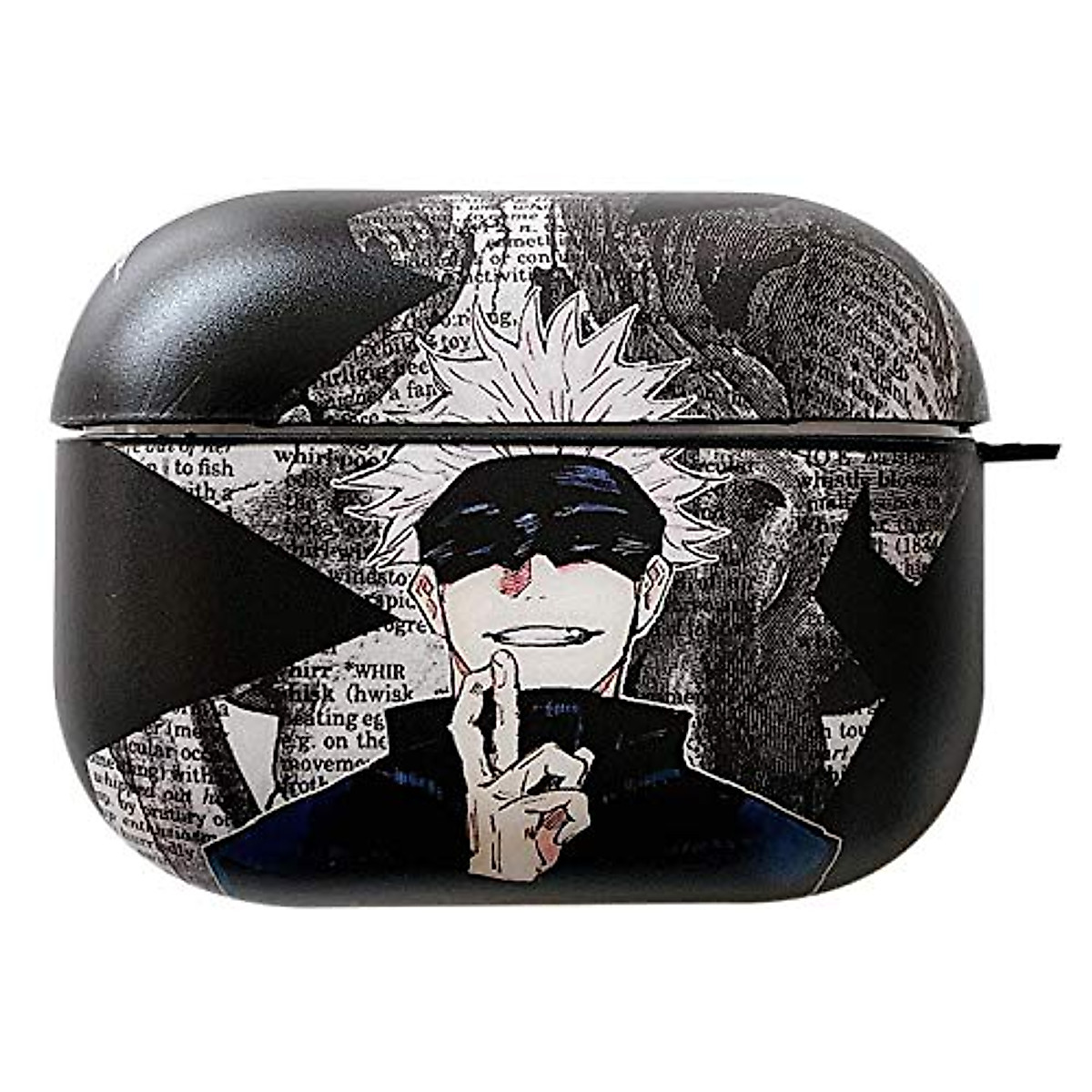 VARWANEO Case for Airpods Pro, Japanese Anime Jujutsu Kaisen Cover for Airpods Pro, 3D Cool Soft TPU Shell Earphone Protective Case for Airpods 3 Charging Box Covers (Gojo Satoru 1)