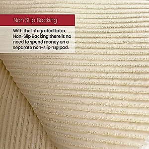 Silky Soft Faux Fur Rug, 2 ft. x 4 ft. White Fluffy Rug, Made in France, Sheepskin Area Rug, Shaggy Rug for Living Room, Bedroom, Kid's Room, or Nursery, Home Décor Accent with Non-Slip Backing